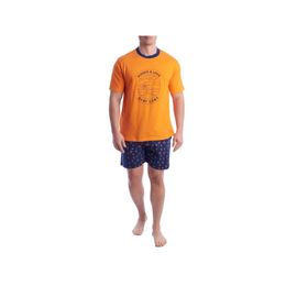 Kisses and Love Schlafanzug in Orange | Gr.: S