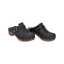 Sanita Comfortwear Clog "Wood-Kristel Open" in Schwarz | Gr.: 42