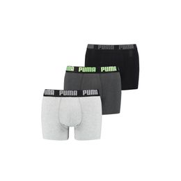 Boxershorts Puma CAT BOXER 3P in Black / Green / Grey | Gr.: XXL