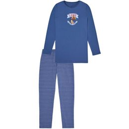 Schiesser Pyjama Horse World in Blau | Gr.: 128