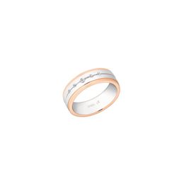Amor Ring Edelstahl, IP Rose in Bicolor | Gr.: 56