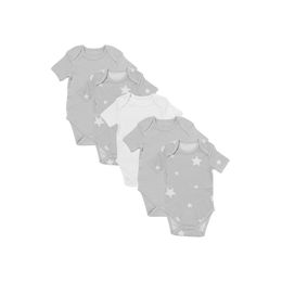 Schlummersack Bio Baby-Bodys kurzarm 5er-Pack in Grau | Gr.: 80