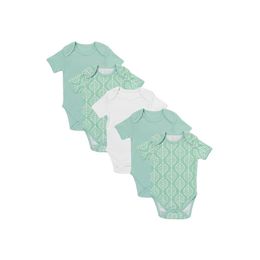 Schlummersack Bio Baby-Bodys kurzarm 5er-Pack in Hellgr&uuml;n | Gr.: 74