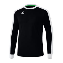 Erima Unisex Erwachsene, Erwachsene Retro Star Trikot langarm in schwarz/weiss | Gr.: 140