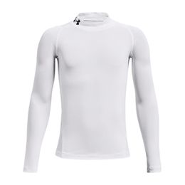 Under Armour Kinder Longsleeve "HeatGear" in Weiß | Gr.: XS