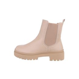 Ital-Design Stiefelette in Beige | Gr.: 38