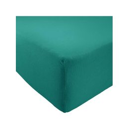 REDBEST Single-Jersey Spannbettlaken Pittsburgh in petrol | Gr.: 90x190 cm - 100x200 cm