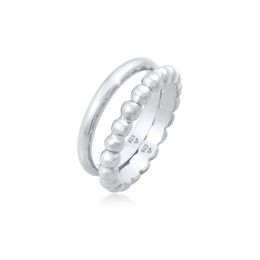 Elli Ring 925 Sterling Silber Ring Set in Silber | Gr.: 56