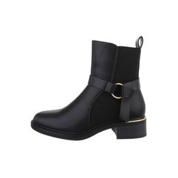 Ital-Design Stiefelette in Schwarz | Gr.: 37
