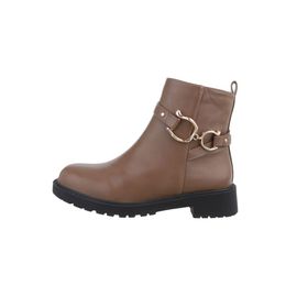 Ital-Design Stiefelette in Hellbraun | Gr.: 36