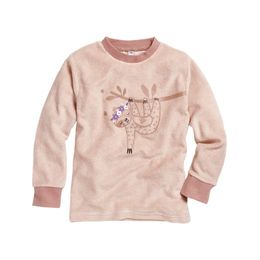 Playshoes Kinder Schlafanzug "Schlafanzug Frottee Faultier" in Rosa | Gr.: 92