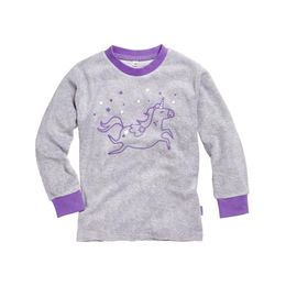Playshoes Kinder Schlafanzug "Schlafanzug Frottee Einhorn" in Lila | Gr.: 92