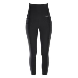 WINSHAPE Functional Power Shape High Waist 7/8-Tights mit drei Taschen HWL314 in schwarz | Gr.: XS