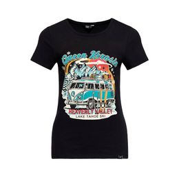 Queen Kerosin T-Shirt Heavenly Valley in schwarz | Gr.: 3XL