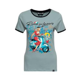 Queen Kerosin T-Shirt Rome for Lovers in graugr&uuml;n | Gr.: XL