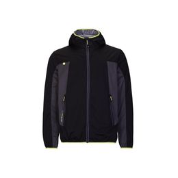 Killtec Softshelljacke Jerik Wasserabweisend mit Kapuze leicht und d&uuml;nn in Schwarz | Gr.: M