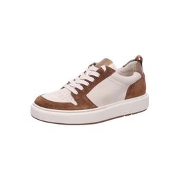 Paul Green Leder-Sneakers in Beige/ Braun | Gr.: 4,5