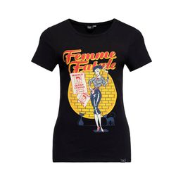 Queen Kerosin T-Shirt Femme Fatale in schwarz | Gr.: XL