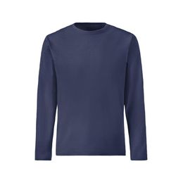 John Devin Langarmshirt in blau / grau | Gr.: S