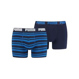 Puma Boxershorts HERITAGE STRIPE BOXER 2er Pack in 056 - blue | Gr.: M