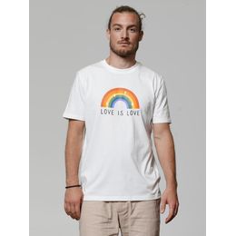 wat? Apparel T-Shirt Love is Love in Off White | Gr.: 48