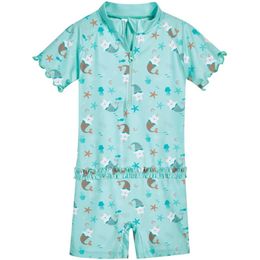 Playshoes Badeanzug "Einhornmeerkatze" in T&uuml;rkis | Gr.: 110/116