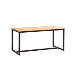 KADIMA DESIGN Esszimmertisch 120x60x76 cm Massivholz Metall Esstisch | Gr.: 180 x 90 x 76 cm