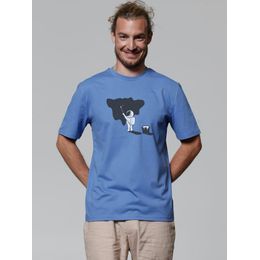 wat? Apparel T-Shirt Painting space in Bright Blue | Gr.: 50