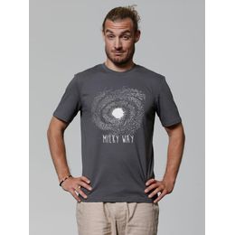 wat? Apparel T-Shirt Milky way in Grau | Gr.: 50