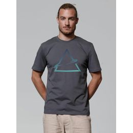 wat? Apparel T-Shirt Triangle in Grau | Gr.: 52