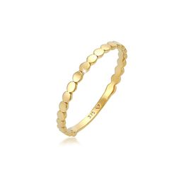 Elli Ring 375 Gelbgold Kreis, Plättchen in Gold | Gr.: 56