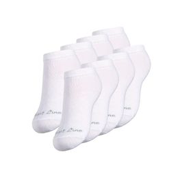 Yenita Kinder Sneaker Socken 8 Paar, "Sport Line" in Weiss | Gr.: 31-34