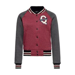 Queen Kerosin Collegejacke Speed Queens in bordeaux | Gr.: M
