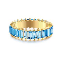 Yokoamii Vergold. Ring mit Kristallen | Gr.: 50