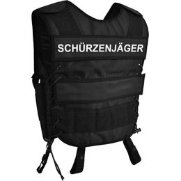 Normani Outdoor Sports Weste mit abnehmbarem Klett-Patch Tac Charge-V in SCH&Uuml;RZENJ&Auml;GER | Gr.: M/L
