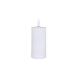 Chic Antique Stumpenkerze mit LED inkl. Batterie in weiss | Gr.: S