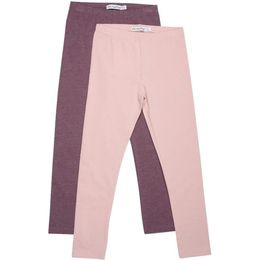 Minymo Kinder Leggings "Basic Leggings (2-pack)" in Rosa | Gr.: 86