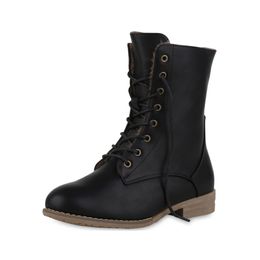 VAN HILL Schn&uuml;rstiefeletten Emma in Schwarz | Gr.: 39