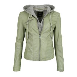 Maze Lederjacke Mico in green dust | Gr.: S