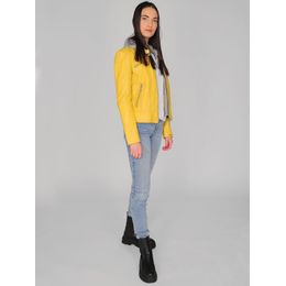 Maze Lederjacke Mico in gelb | Gr.: XL