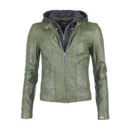 Maze Lederjacke Mico in leaf green | Gr.: S