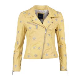 Maze Lederjacke Blackridge in lemon | Gr.: M