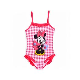 Disney Minnie Mouse Badeanzug Minnie Mouse kariert in Rot | Gr.: 128