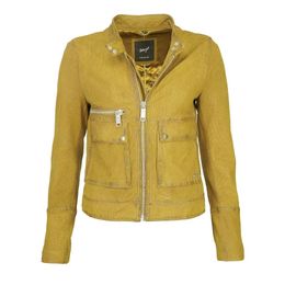 Maze Lederjacke Clermont in gelb | Gr.: L