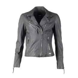Maze Lederjacke Amur in grey/dark grey | Gr.: XL