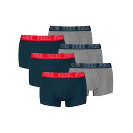 Puma Boxershort 6er Pack in Blau/Grau | Gr.: M