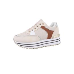 Ital-Design Freizeitschuh in Beige | Gr.: 38