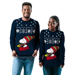 The Peanuts Winterpullover - Snoopy in blau | Gr.: XXXL