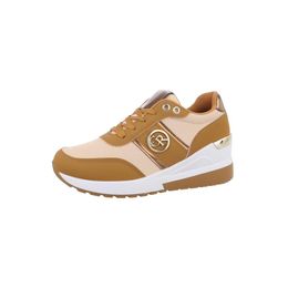 Ital-Design Freizeitschuh in Camel | Gr.: 37
