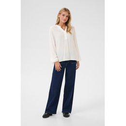 Kaffe Langarm-Bluse KAmathilde Loose fit in Chalk | Gr.: 38